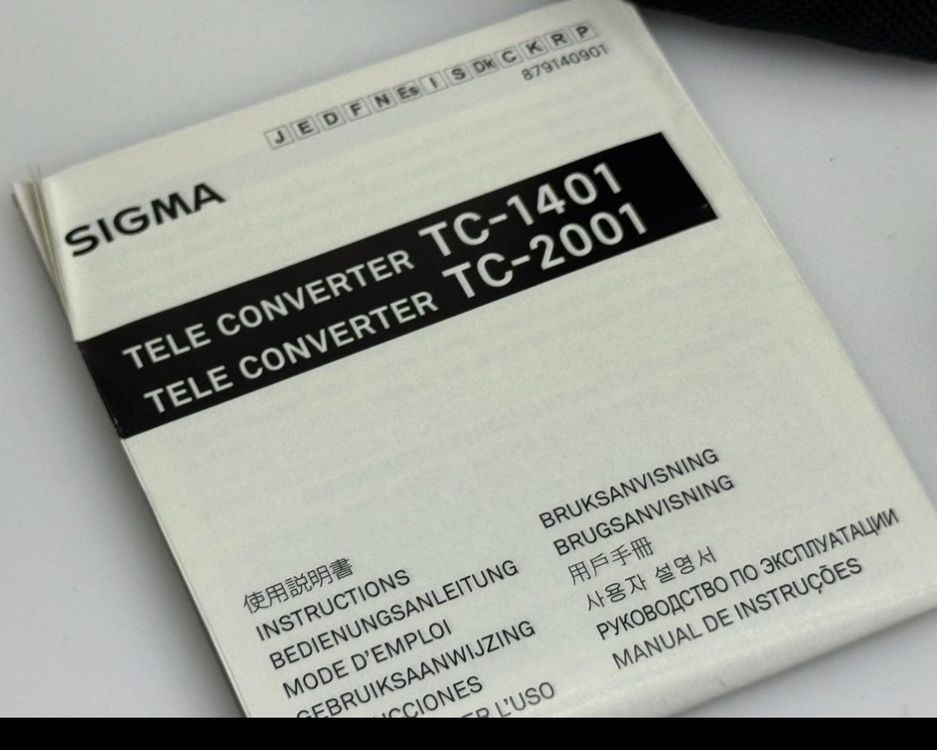 Sigma Tele Converter TC-1401, 1.4x - Top Zustand! (Neu und originalverpackt) in Würenlos für CHF ...