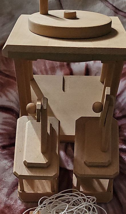 Holz Spinnrad, Deko, Nostalgie, Handarbeit, Top Zustand! (Neu (gemäss ...