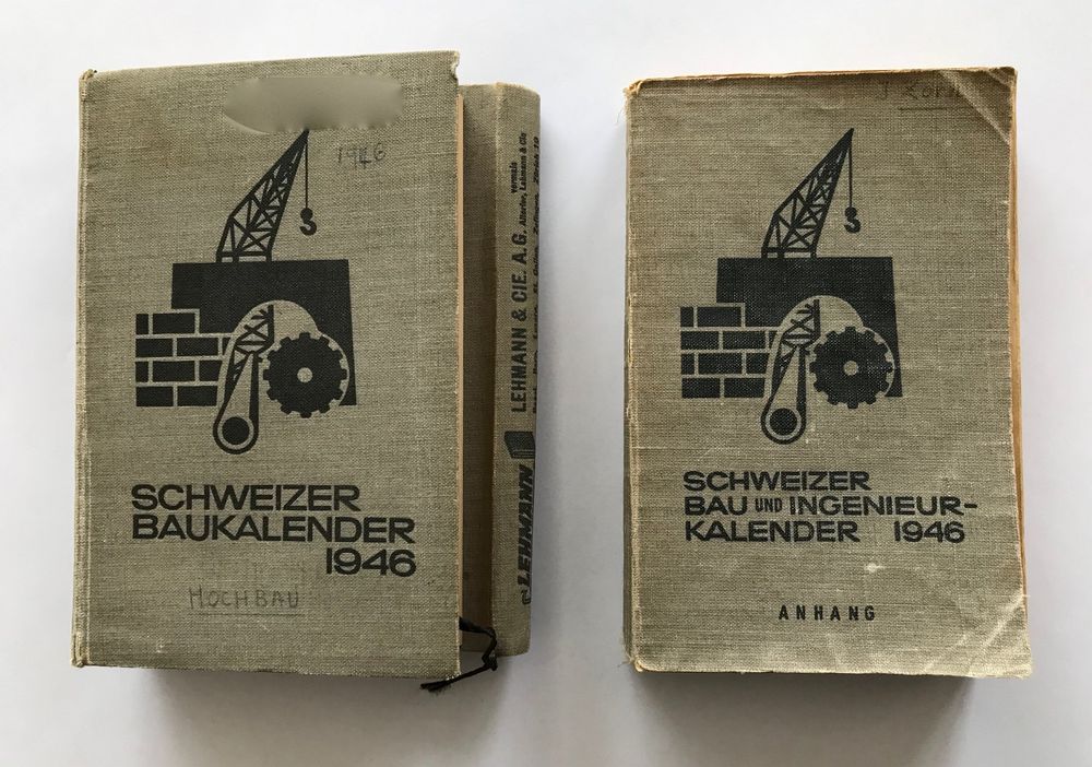 Schweizer Baukalender 1946 + Bau-und Ingenieur-Kalender 1946 (Gebraucht) in Birmenstorf für CHF ...