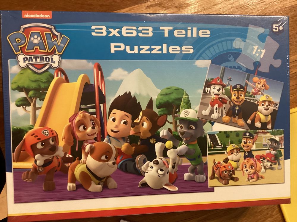 3 x 63 tlg. Puzzles von Paw Patrol (Neu und originalverpackt) in Buchs ...