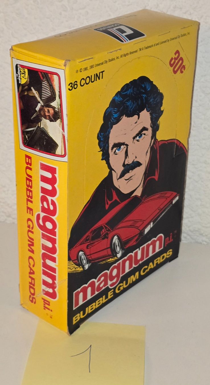 4x Magnum I. TV Show Bubble Gum Sammelkarten 36 Booster Box (Neu ...