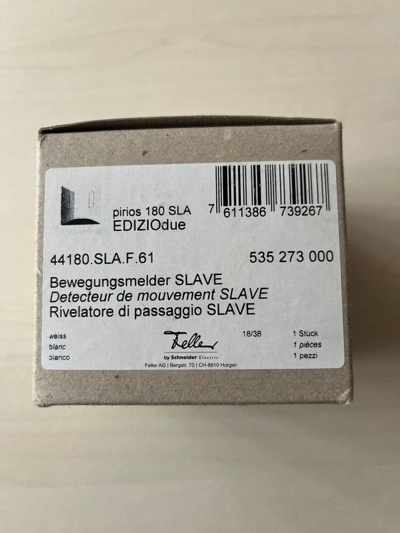 Feller Bewegungsmelder Slave pirios 180 SLA - Neu! (Neu und ...