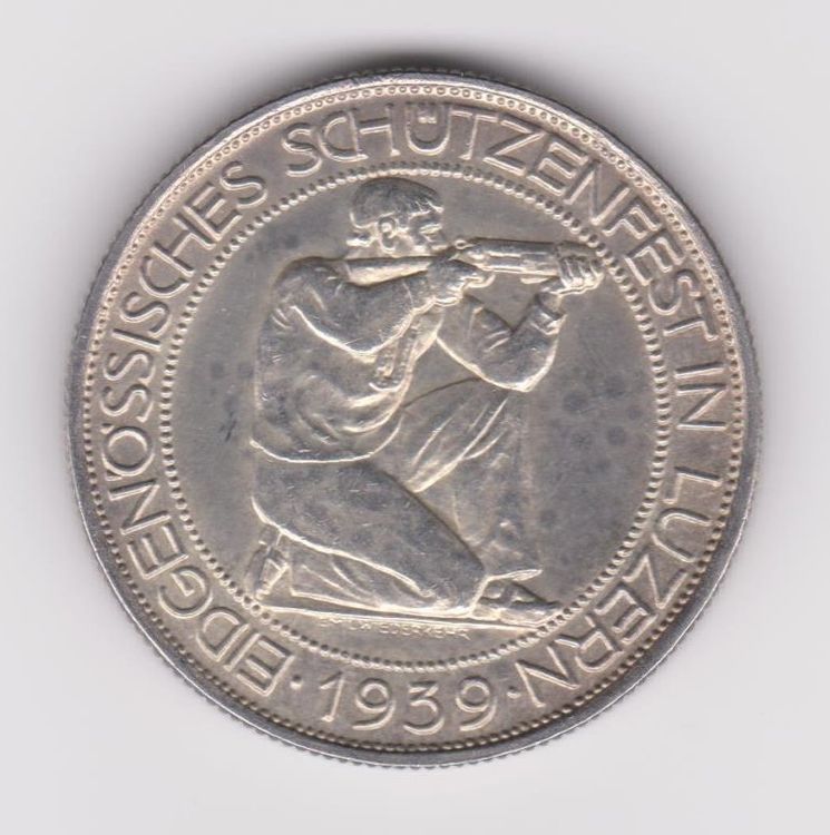 Luzern 5 Franken 1939 Eidg. Schützenfest | Kaufen auf Ricardo