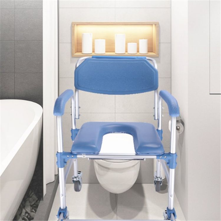 Duschstuhl Alu Toilettenrollstuhl Nachtstuhl Rollstuhl (Neu und ...