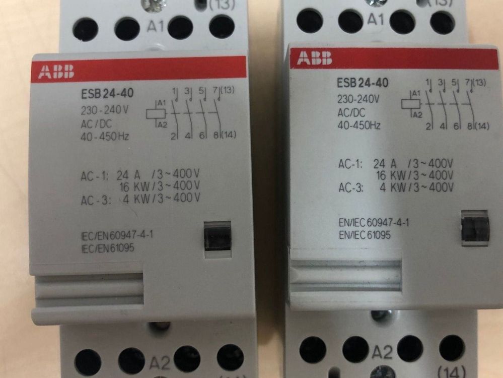 Schütz ABB ESB 24A 230VAC 4S (Neu und originalverpackt) in Kölliken für CHF 25 – mit Lieferung ...