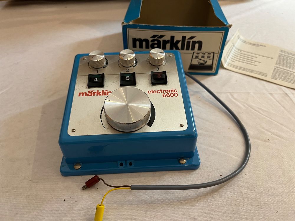 Märklin 6600 Trafo elektr. Fahrgerät 16VA OVP mit Anleitung (Neu ...