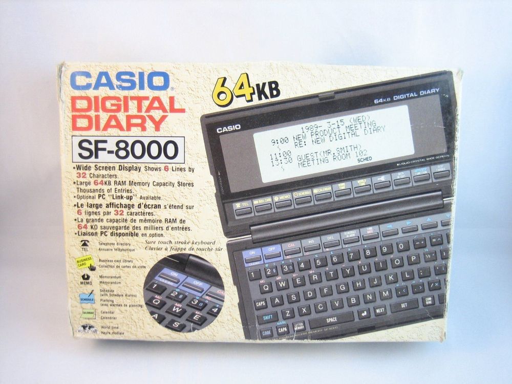 Casio Digital Diary SF-8000 1989 | Kaufen auf Ricardo