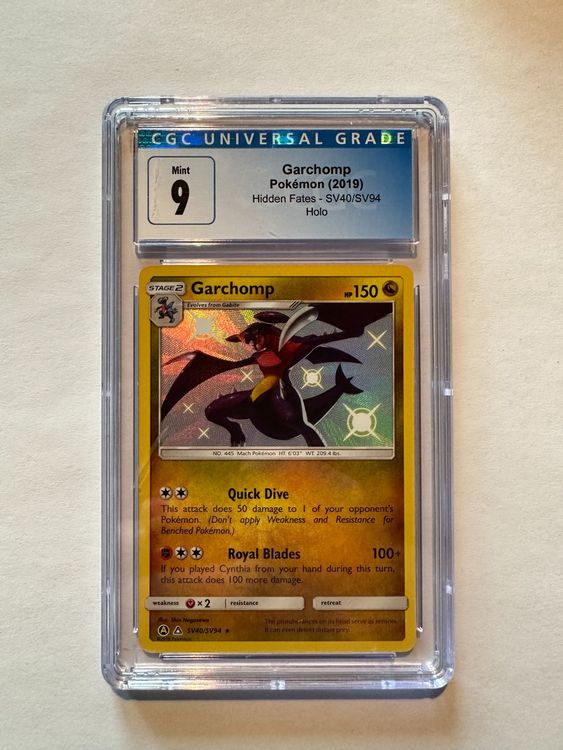 Garchomp Shiny Hidden Fates CGC 9 ab 1.- (Gebraucht) in Hagendorn für ...