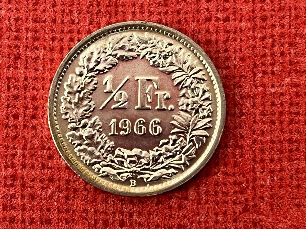 1/2 Franken 1966 Silber TOP | Kaufen auf Ricardo