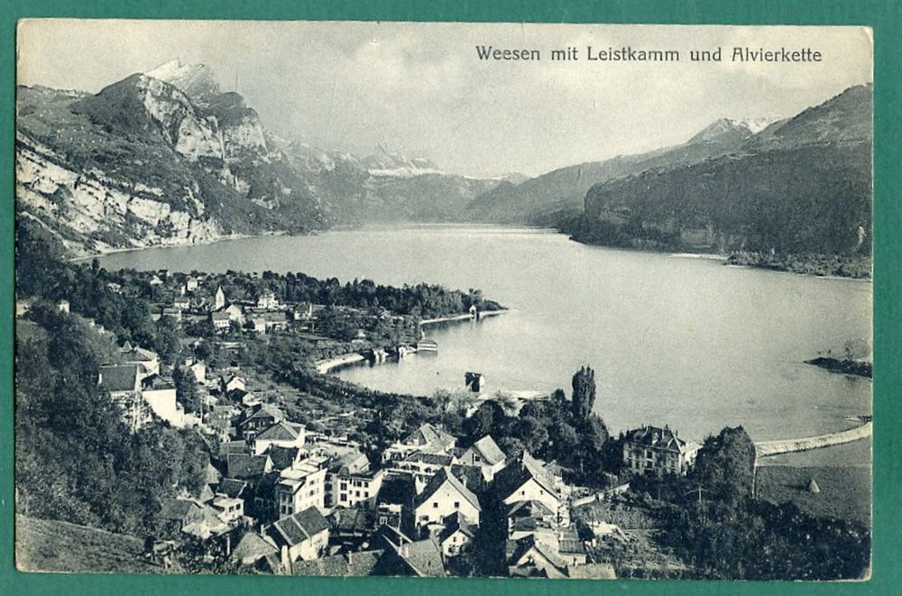 Weesen mit Leistkamm und Alvierkette um 1920 (Gebraucht) in Sargans für CHF 1 – mit Lieferung ...