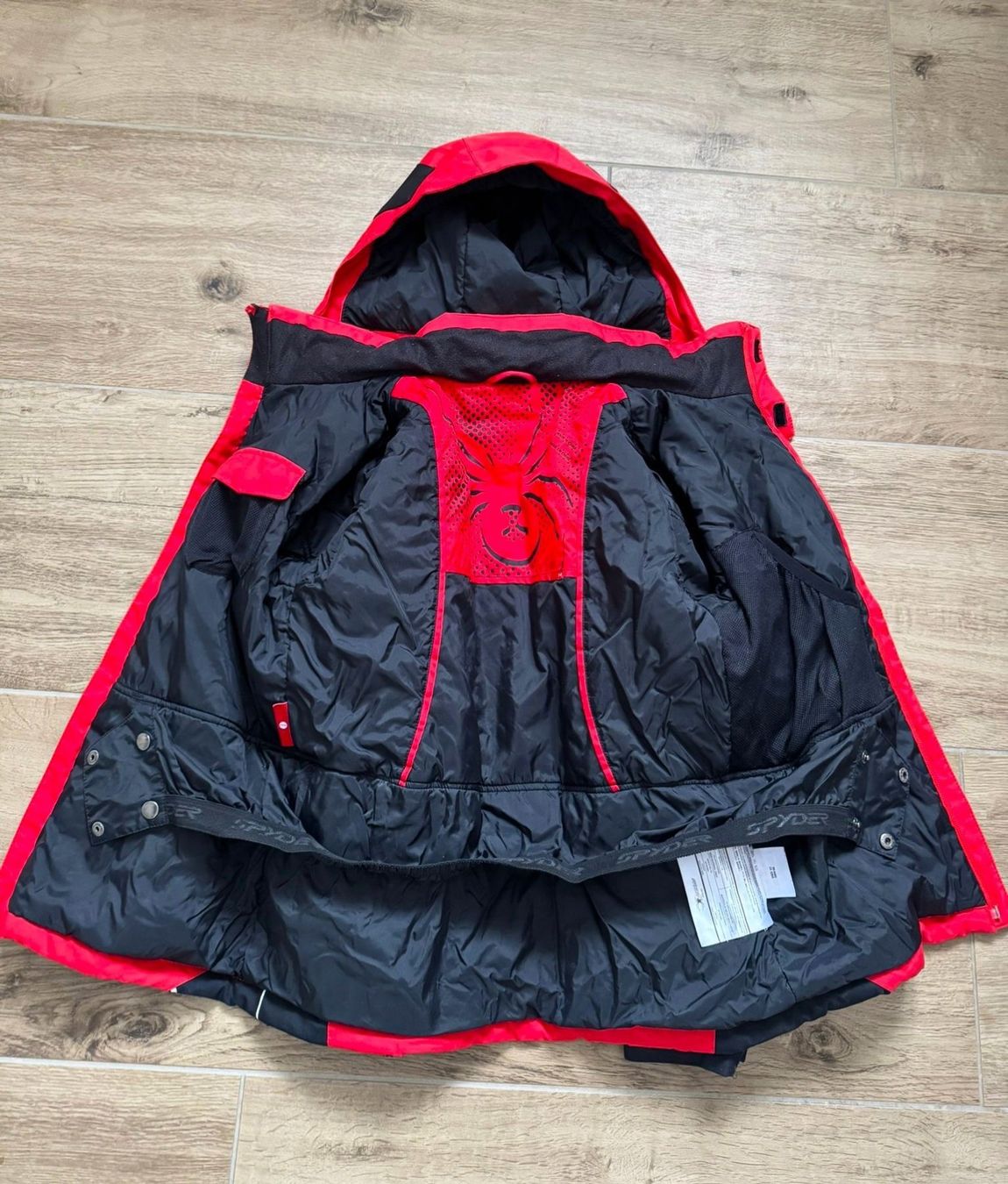 SPYDER Kinder Snowboard Skijacke Gr. 152 rot schwarz Kapuze (Gebraucht ...