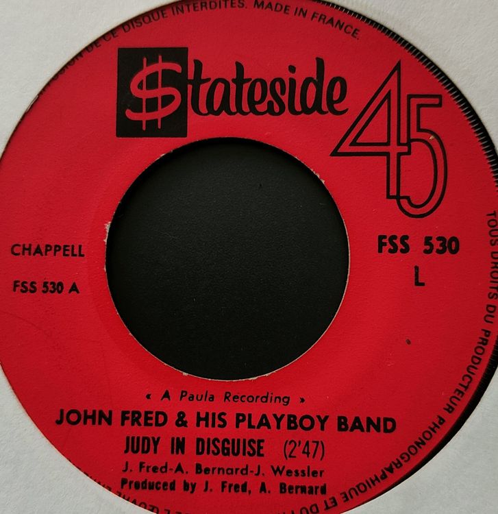 Vinyl Single John Fred - Judy in Disguise | Kaufen auf Ricardo