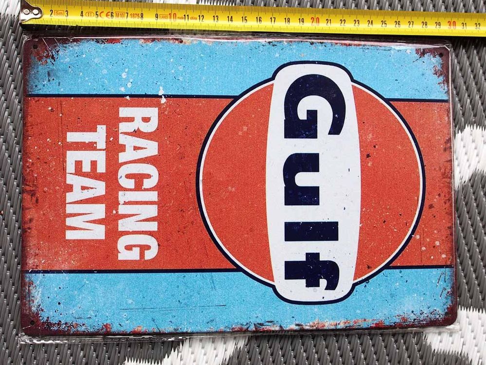 plaque gulf racing team métal | Kaufen auf Ricardo