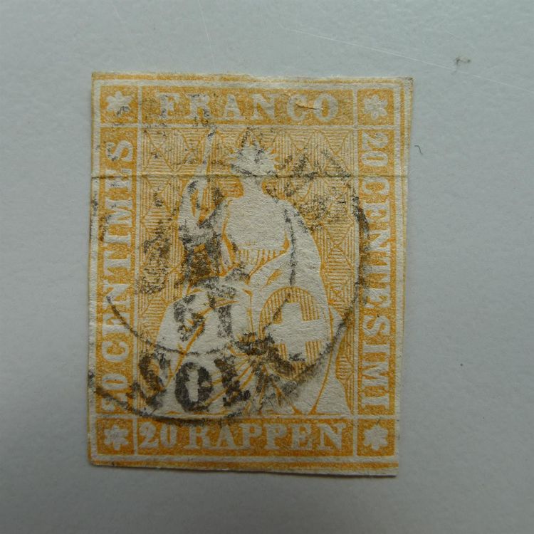 Strubel: 25F (25B1.m) Seidenpapier von LAUSANNE, Kat: 370.- (Gebraucht) in Sursee für CHF 18 ...