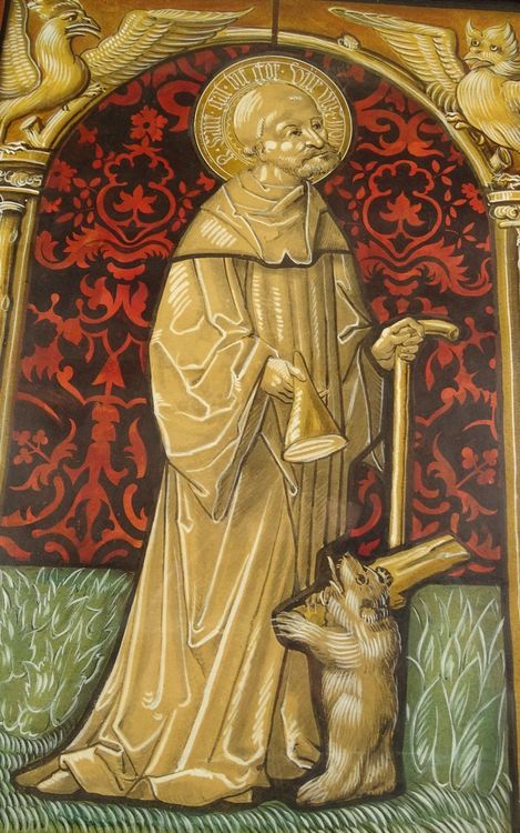 ST. GALLEN, ST. GALLUS MIT BÄR, AQUARELL VON LOUIS HÉRION (Gebraucht ...