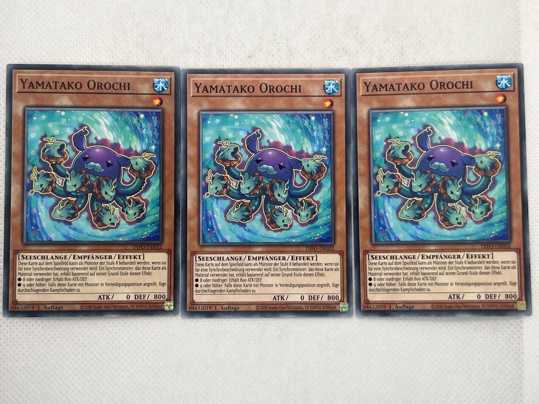 3x Yamatako Orochi Yu-Gi-Oh! Karte, 1. Auflage, Top Zustand (Gebraucht ...