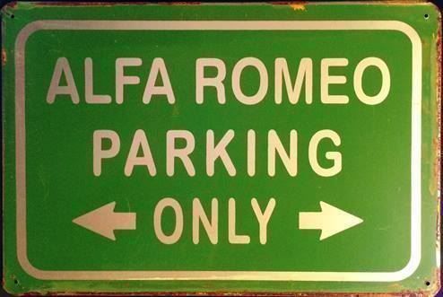 Rusty Blechschild - ALFA ROMEO PARKING | Kaufen auf Ricardo