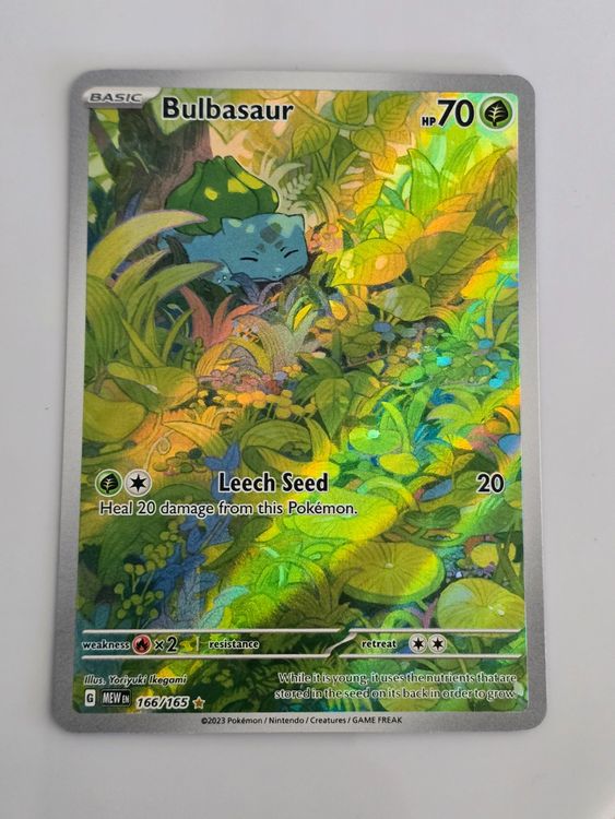 🇬🇧 Pokemon 151 》Bulbasaur 166/165 (Neu (gemäss Beschreibung)) in ...