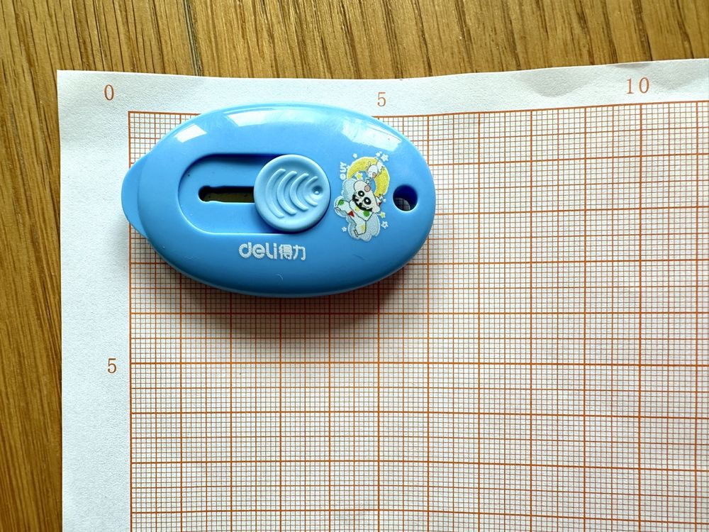 Deli Cute Mini Retractable Utility Knife - Blue Spring Tool (Neu ...