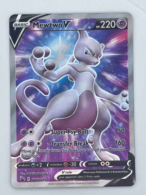 Mewtwo V SWSH229 Ultra Rare Pokémon Black Star Promos (Neu (gemäss ...
