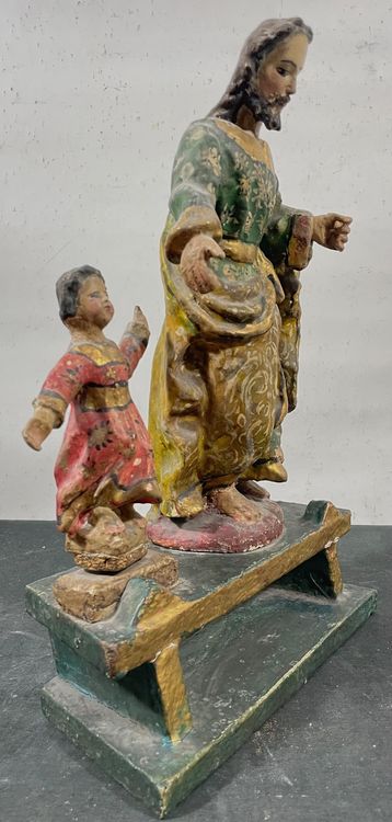 Antike Heilige Barock geschnitzte Holz Skulptur (Gebraucht) in Root für CHF 255 – mit Lieferung ...
