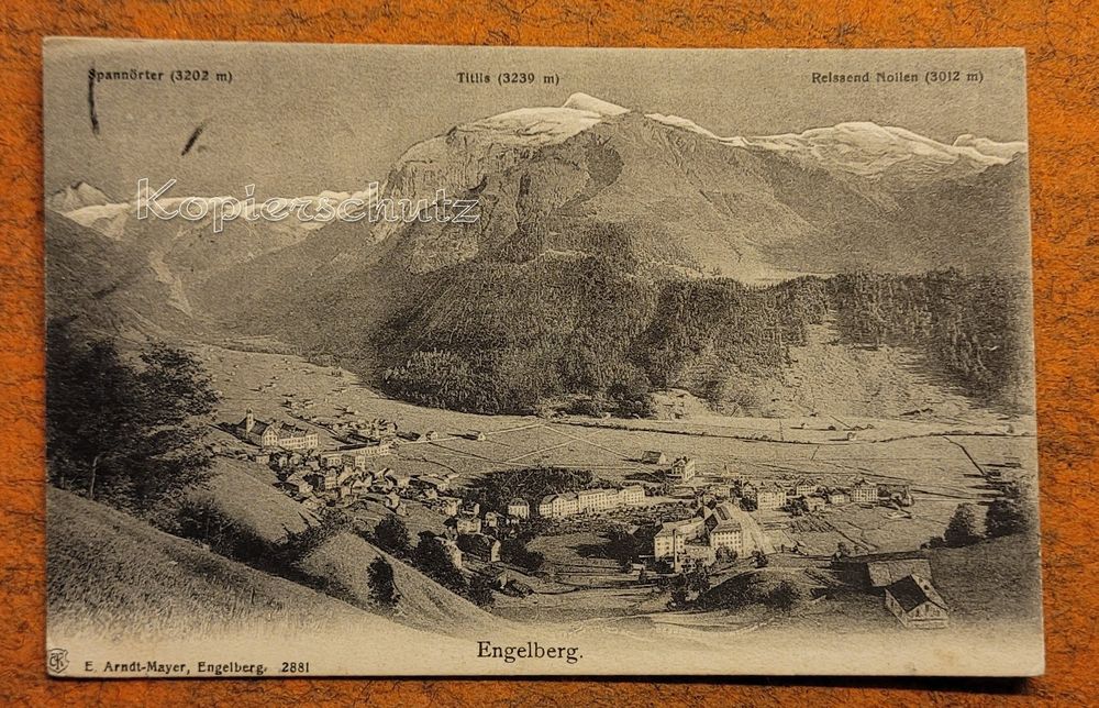 Engelberg: Gesamtansicht von Hahnen, Spannörte, Titlis 1905 (Gebraucht ...