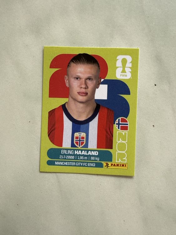 Erling Haaland Panini Sticker WM 2026 Top Zustand! (Neu und ...