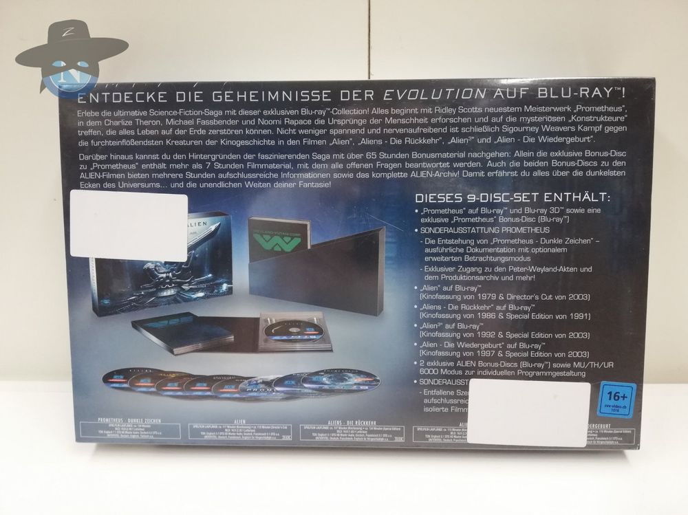 Prometheus to Alien Evolution / Bluray Box 9 Disc Set / NEU | Kaufen ...