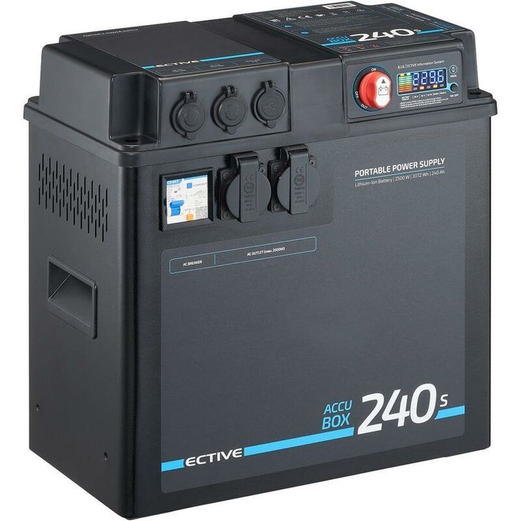 ECTIVE AccuBox 240s All-in-One tragbare Stromversorgung (Neu und ...