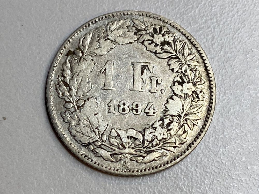 1 Fr.Schweiz Silber 1894 s (Gebraucht) in Herisau für CHF 4 – mit Lieferung auf Ricardo kaufen
