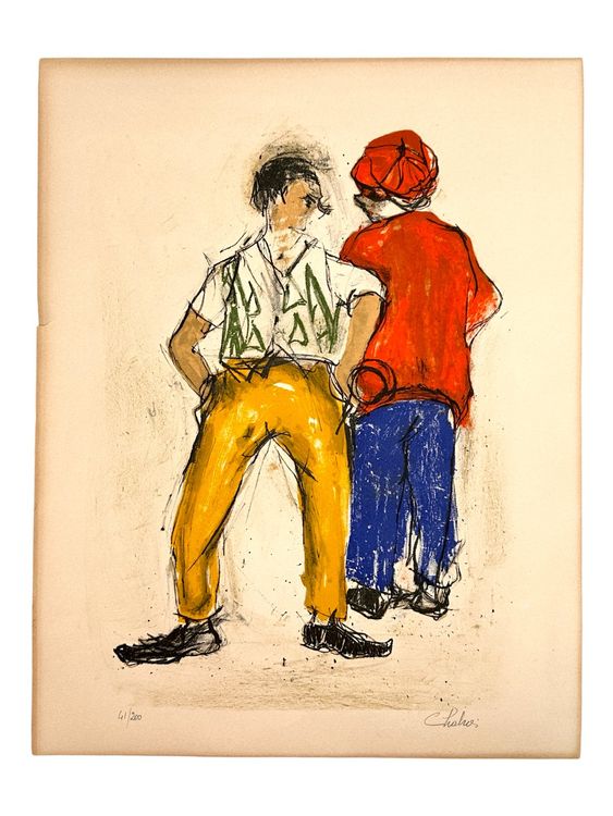 Superbe lithographie numéroté 41/200 et signé CHALUS (Gebraucht) in Morges für CHF 20 – mit ...