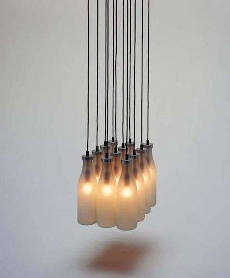 Milkbottle Lamp von Tejo Remy um 1991, Originalverpackung (Gebraucht ...