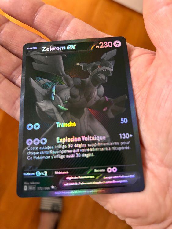 Carte rare ZEKROM EX FULL ART NOIR (Neu (gemäss Beschreibung)) in ...