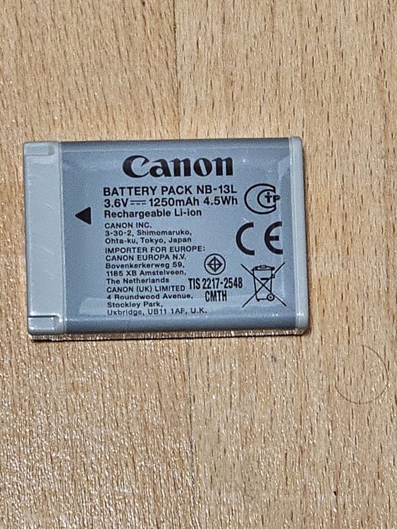 Batterie neuve Canon NB-13L, 3.6V - 1250mAh, G7x Mark III (Neuf avec emballage d'origine) à ...