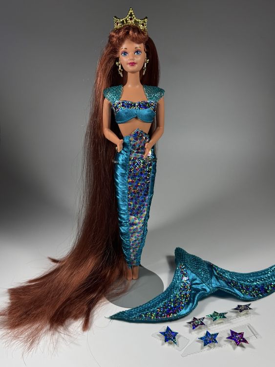 BARBIE VINTAGE Jewel Hair Mermaid Midge 1995 (Neu (gemäss Beschreibung ...