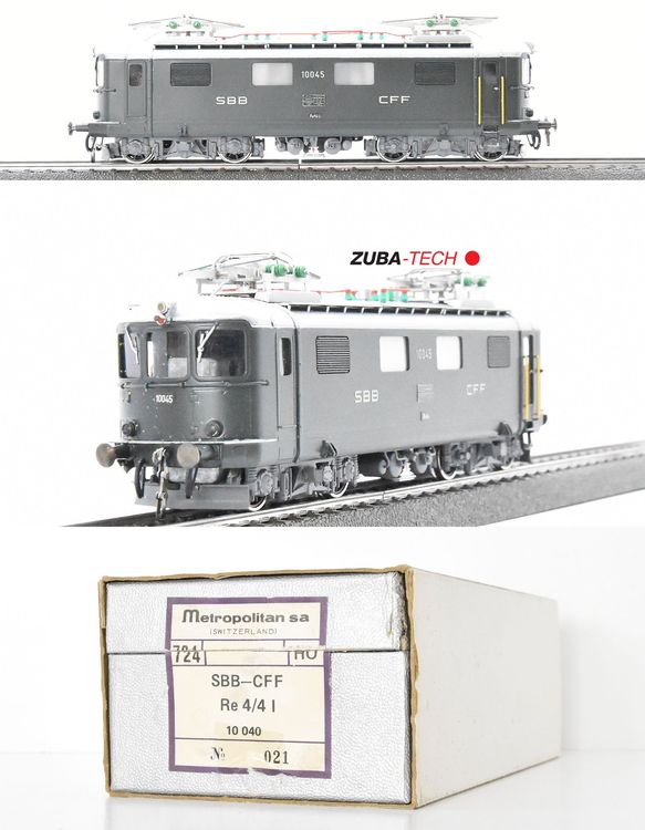 Metropolitan 021 E-Lok Re 4/4 I SBB Messing H0 GS mit OVP | Kaufen auf Ricardo