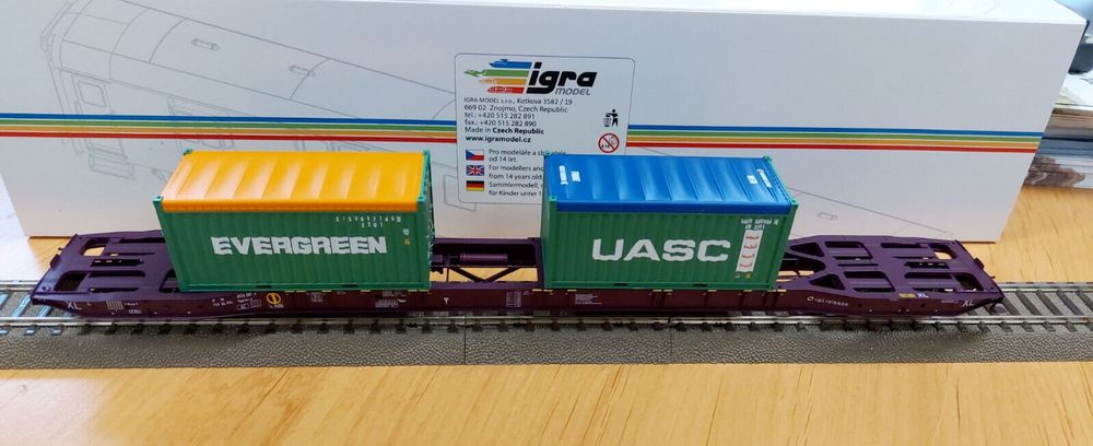 IGRA Model 96010076 railrelease 80Fuß Containertragwagen Sgg | Kaufen ...