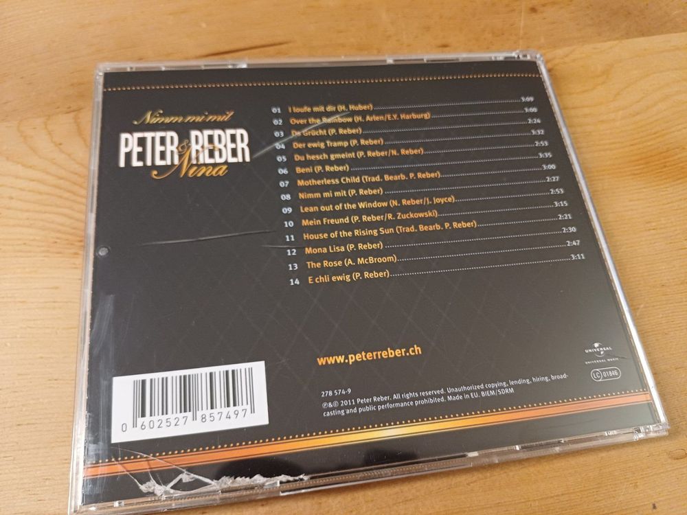 Peter Reber & Nina - Nimm mi mit (Gebraucht) in Jona für CHF 1.5 – mit ...