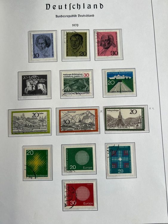 32 timbres neufs et oblitérés 1971/73 Allemagne selon photo (D'occasion ...