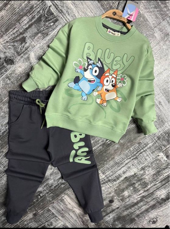 Kinder Set Bluey Pulli & Hose, Gr. 128 Neu (Neu und originalverpackt ...
