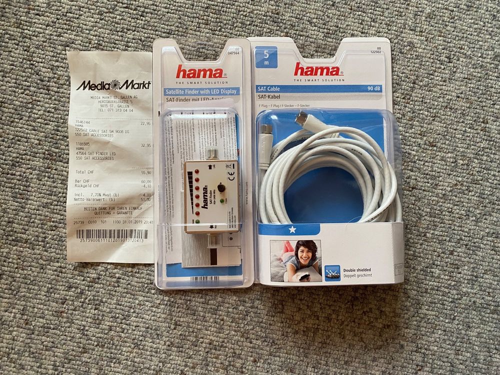 Sat Finder und Kabel 5m HAMA (Neu und originalverpackt) in Appenzell ...