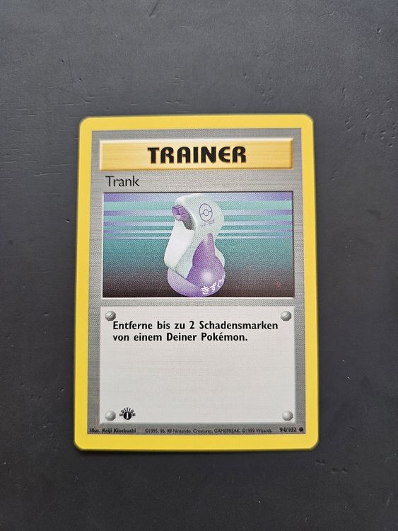 Pokemon Karte Base Set - Trank - 1. Edition - Deutsch (Gebraucht) in ...