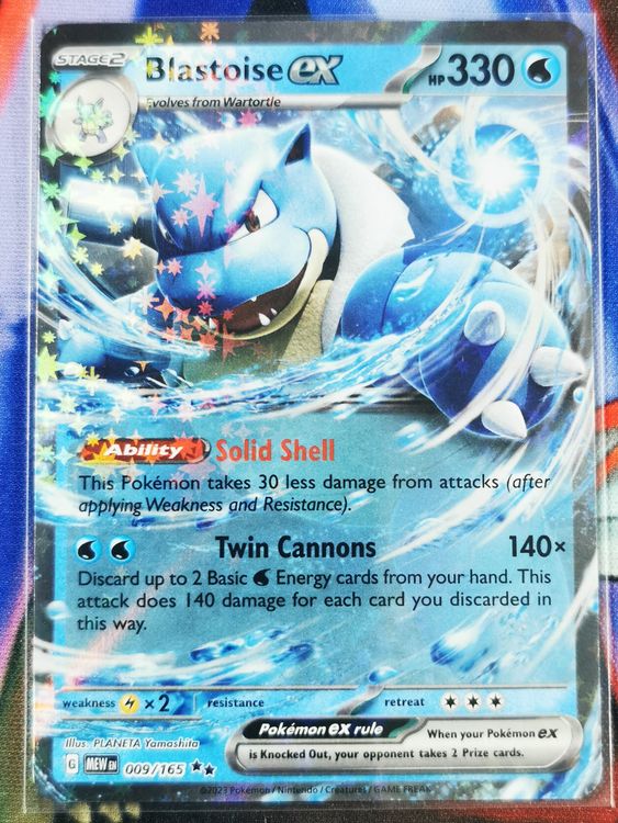 Pokemon Blastoise ex RR 009/165 SV2a 151 EN | Kaufen auf Ricardo