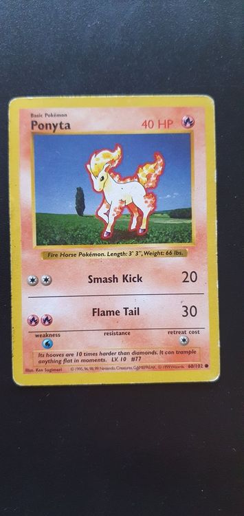 Ponyta Shadowless Pokemon (Gebraucht) in oberbuchsiten für CHF 8 – mit ...