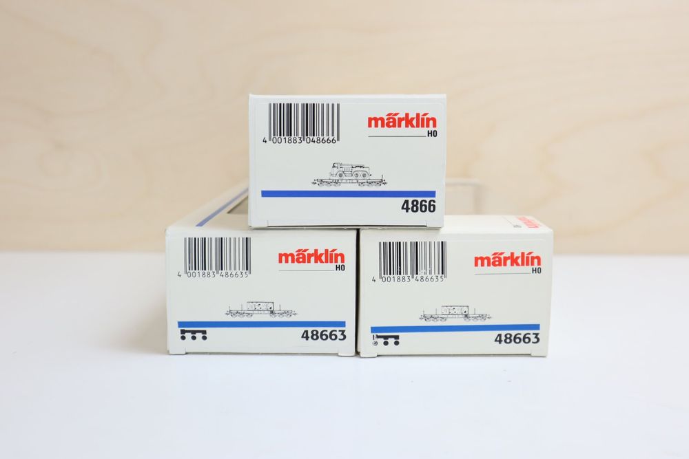 Märklin 3 x Schwerlastwagen 48663/4866 - Top Modelle H0 (Gebraucht) in ...
