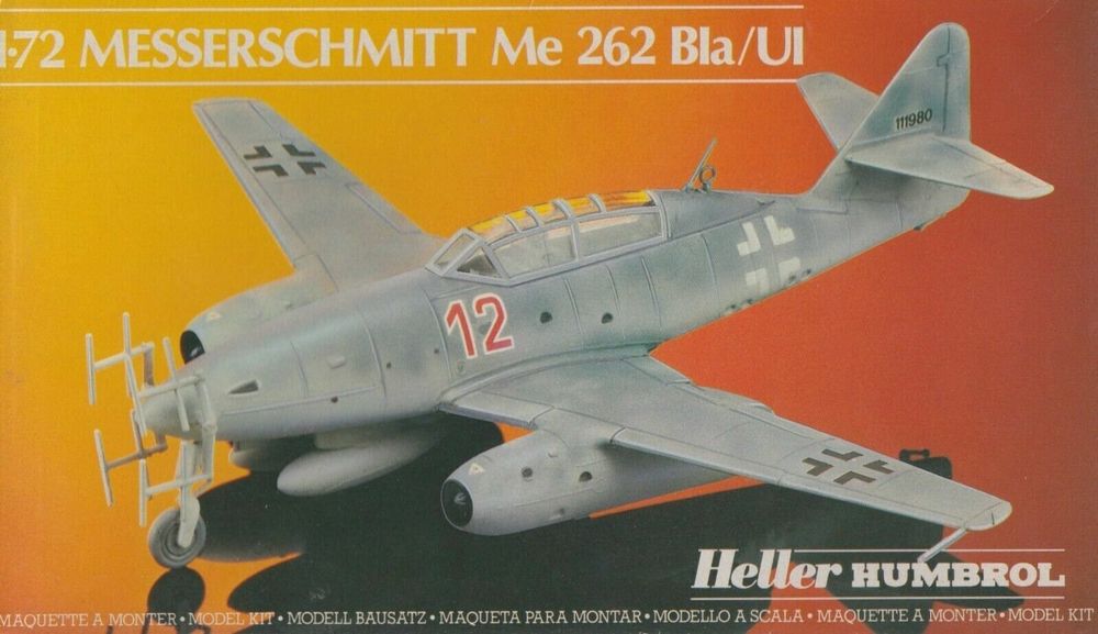 plastic model kit 1/ 72 Heller 80233 Messerschmitt Me 262 b (Neu und ...