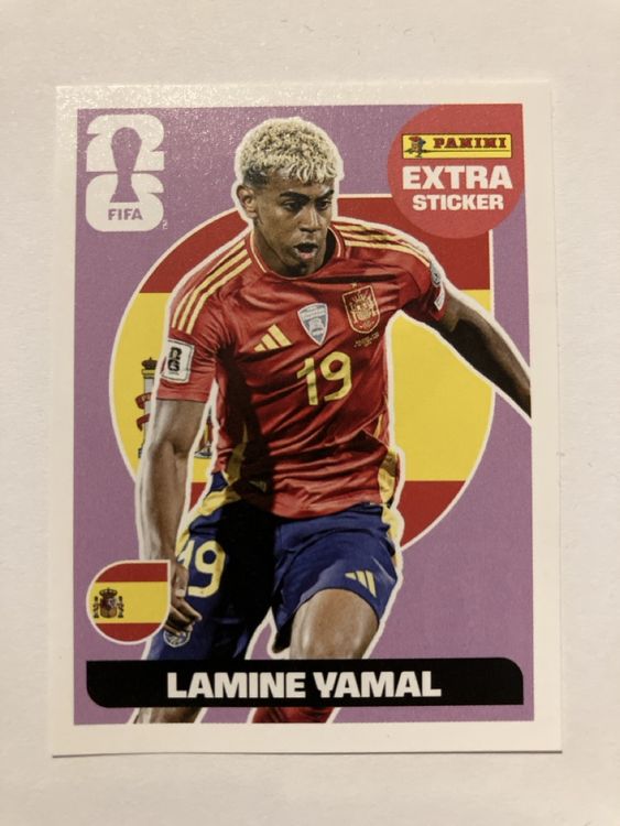 Panini Extra Sticker FIFA WM 2026 Lamine Yamal - Selten! (Neu (gemäss ...