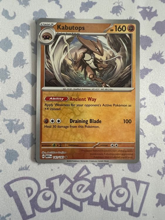 Pokémon 151 Kabutops Reverse EN | Kaufen auf Ricardo