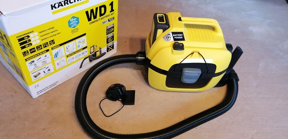 Kärcher WD 1 Compact Battery Auto-Sauger Akku nass + troken | Kaufen ...