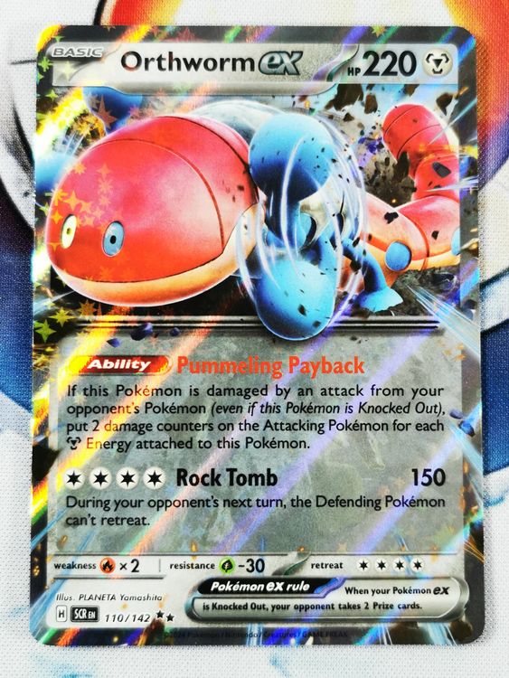 Pokemon Orthworm ex 110/142 Stellar Crown EN (Neu (gemäss Beschreibung ...